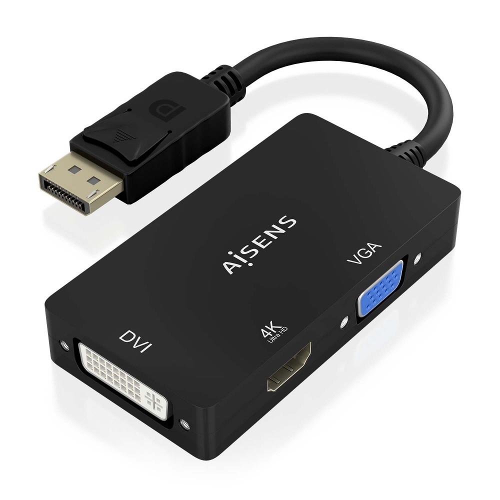 AISENS Conversor Displayport V1.2 a VGADVIHDMI, DP 1.2M-VGAH-DVIH-HDMIH ...